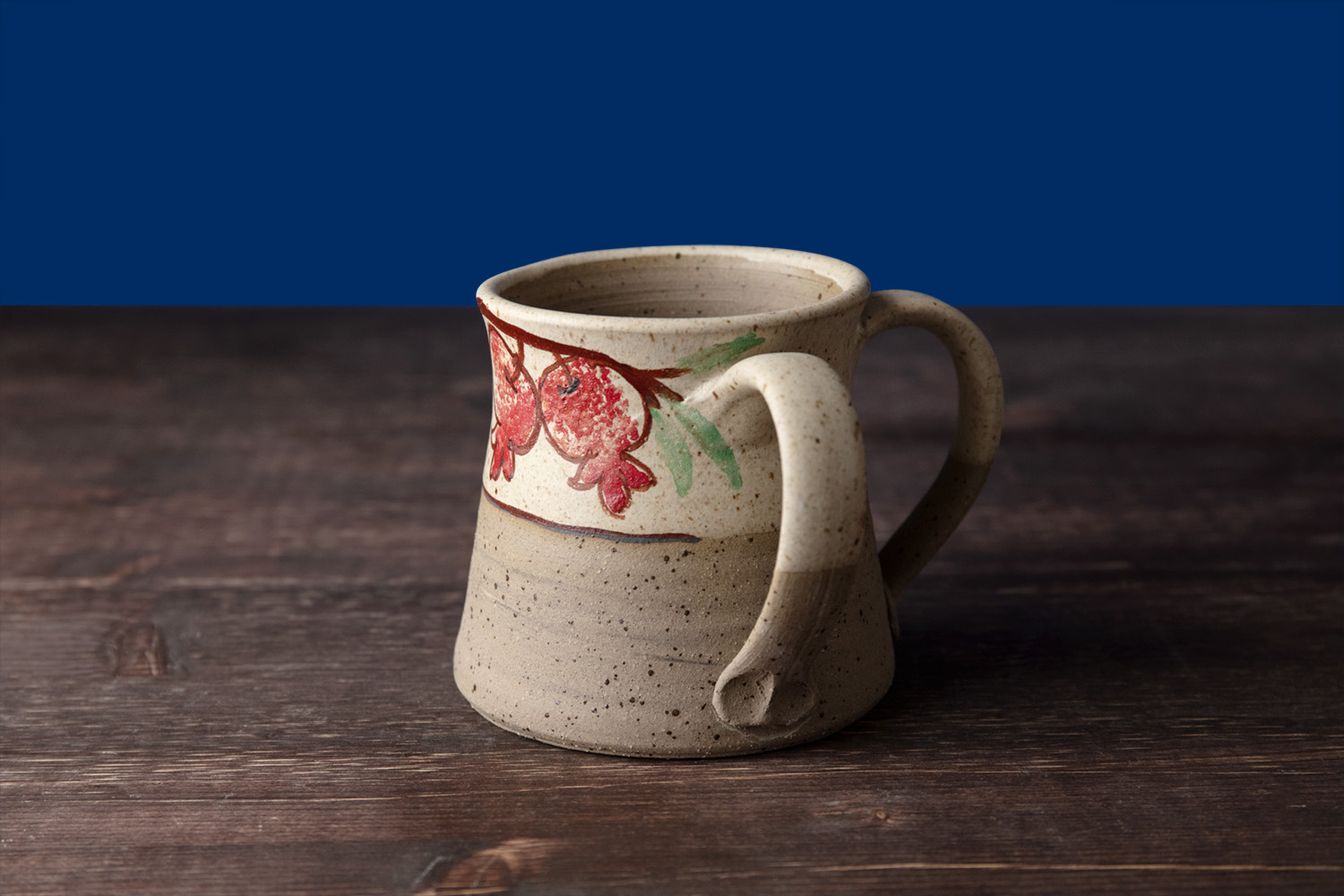 Handmade Natla (Hand Washing Cup) - Pomegranate Design - Israel Cart