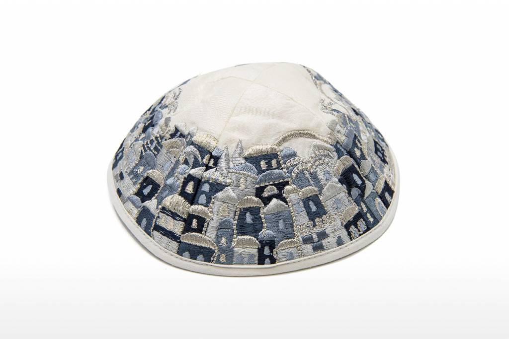 Black and White Jerusalem Talit Kit - Israel Cart