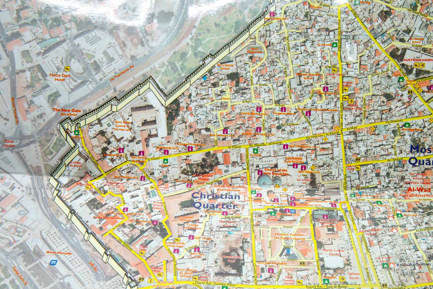 Jerusalem Area Map