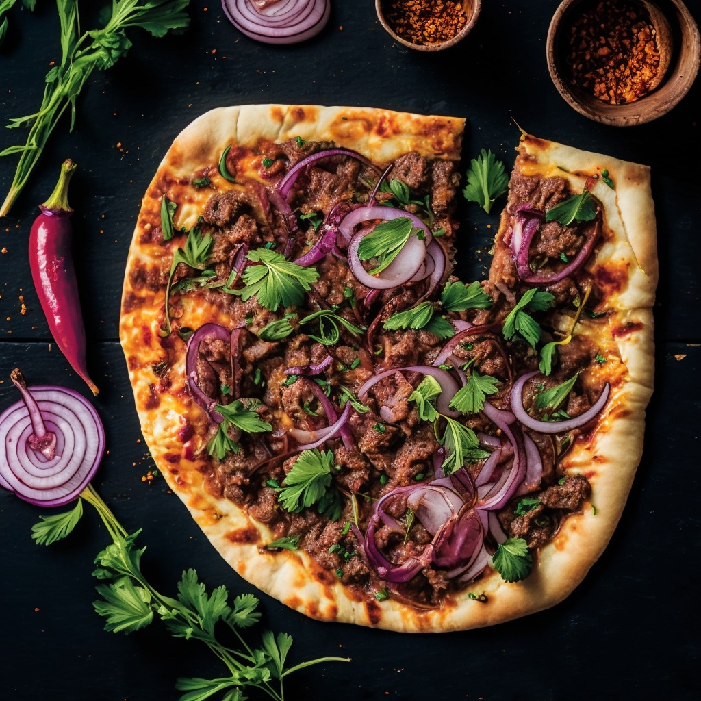 Israeli-style Lamb Pizza - Israel Cart